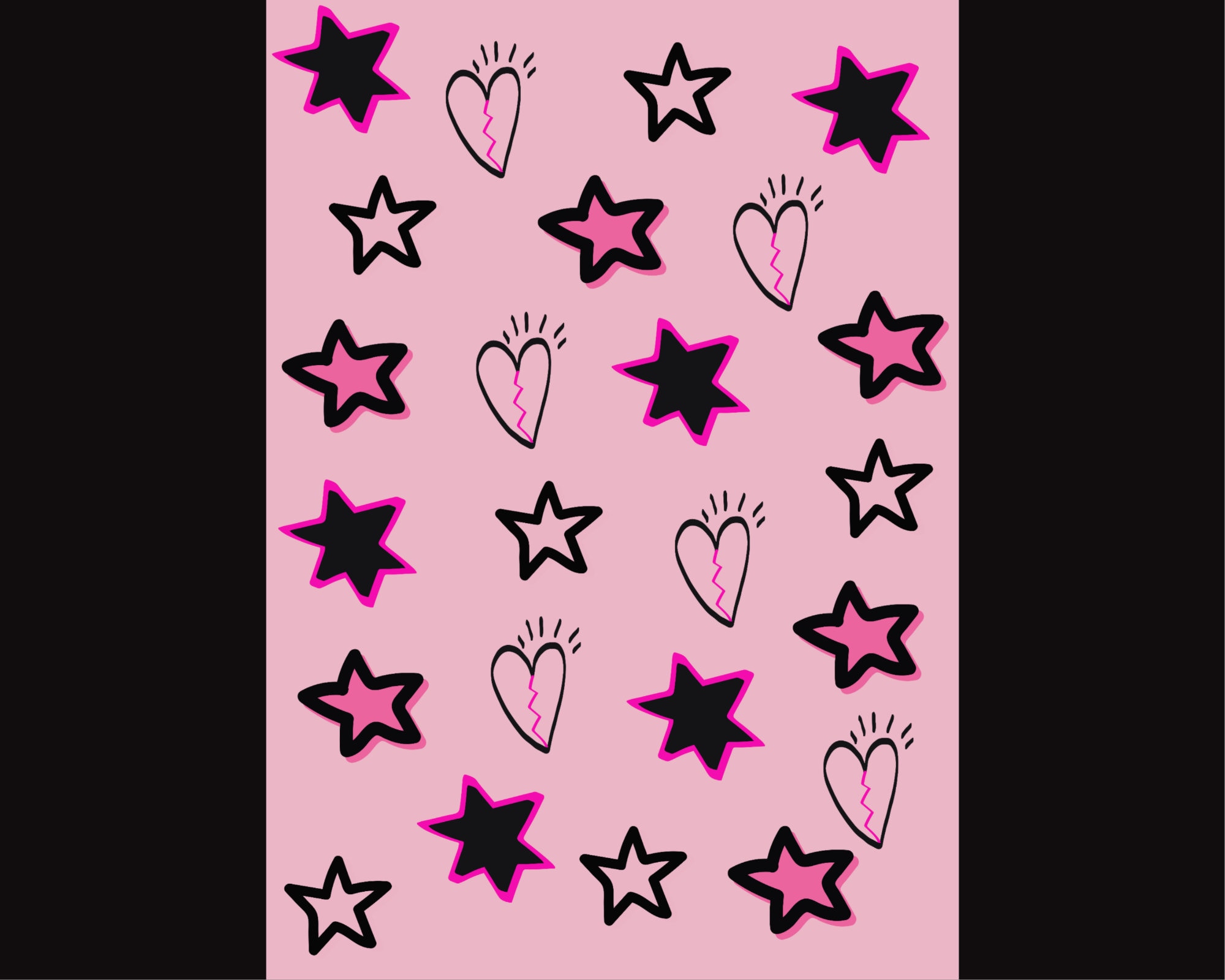 Emo Prints, Punk, Grunge, Goth, Digital Paper, Backgrounds, Pattern ...