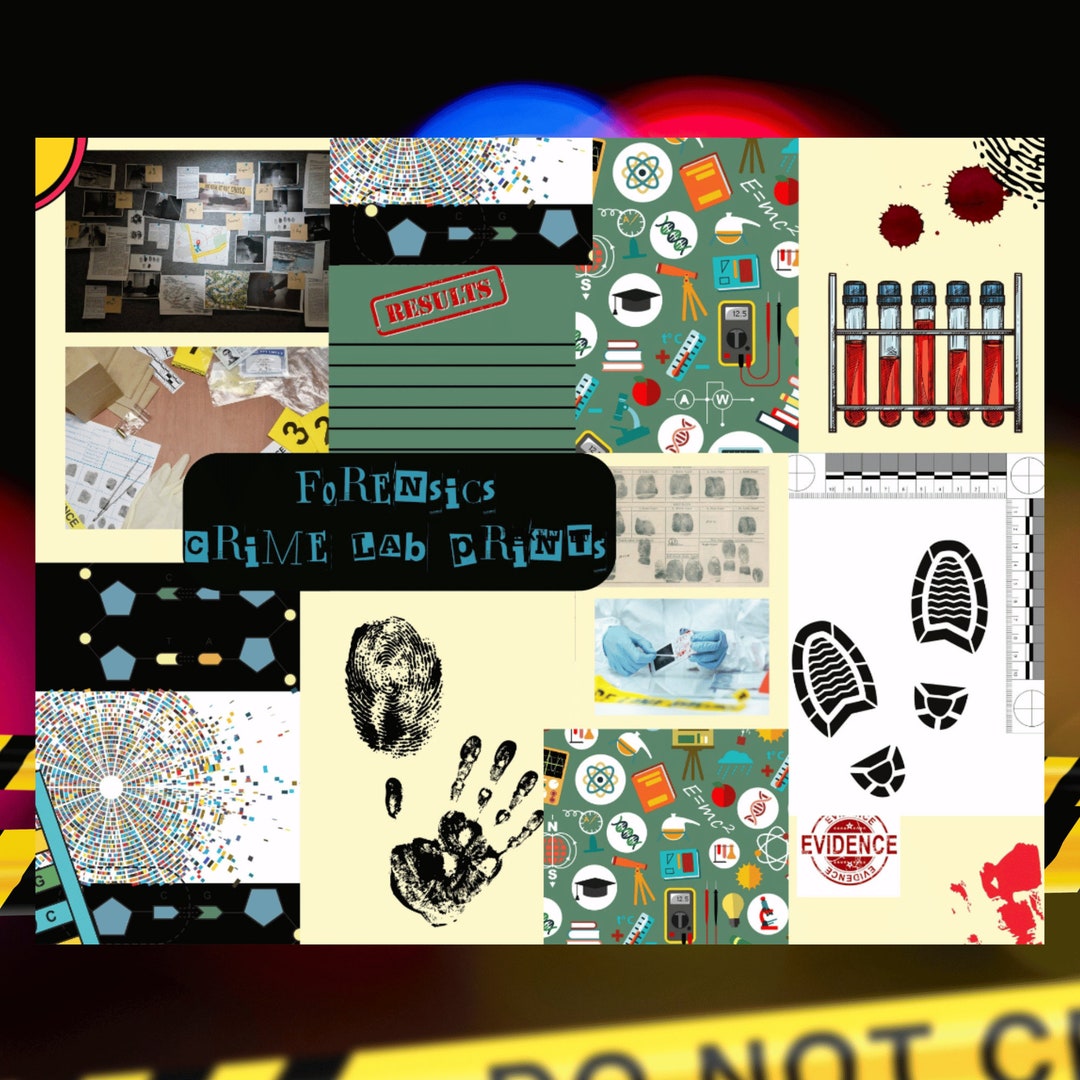 Forensics Crime Lab Paper: DIY Journal Prints (digital Download) - Etsy