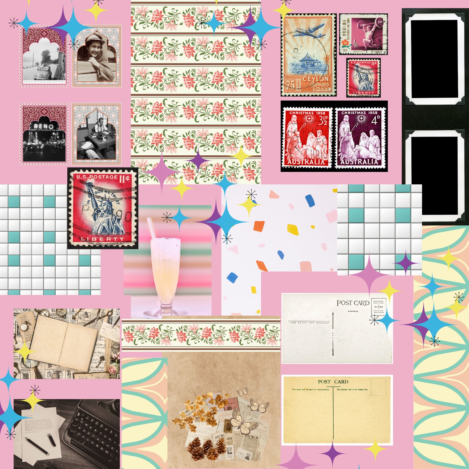 Junk Journal Printable 1950s Scrapbooking DIY Ephemera DIY - Etsy