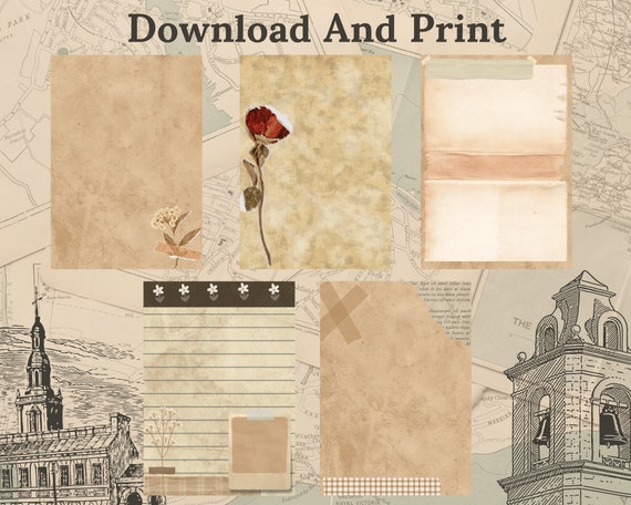 Scrapbook Vintage Paper Designs To Print