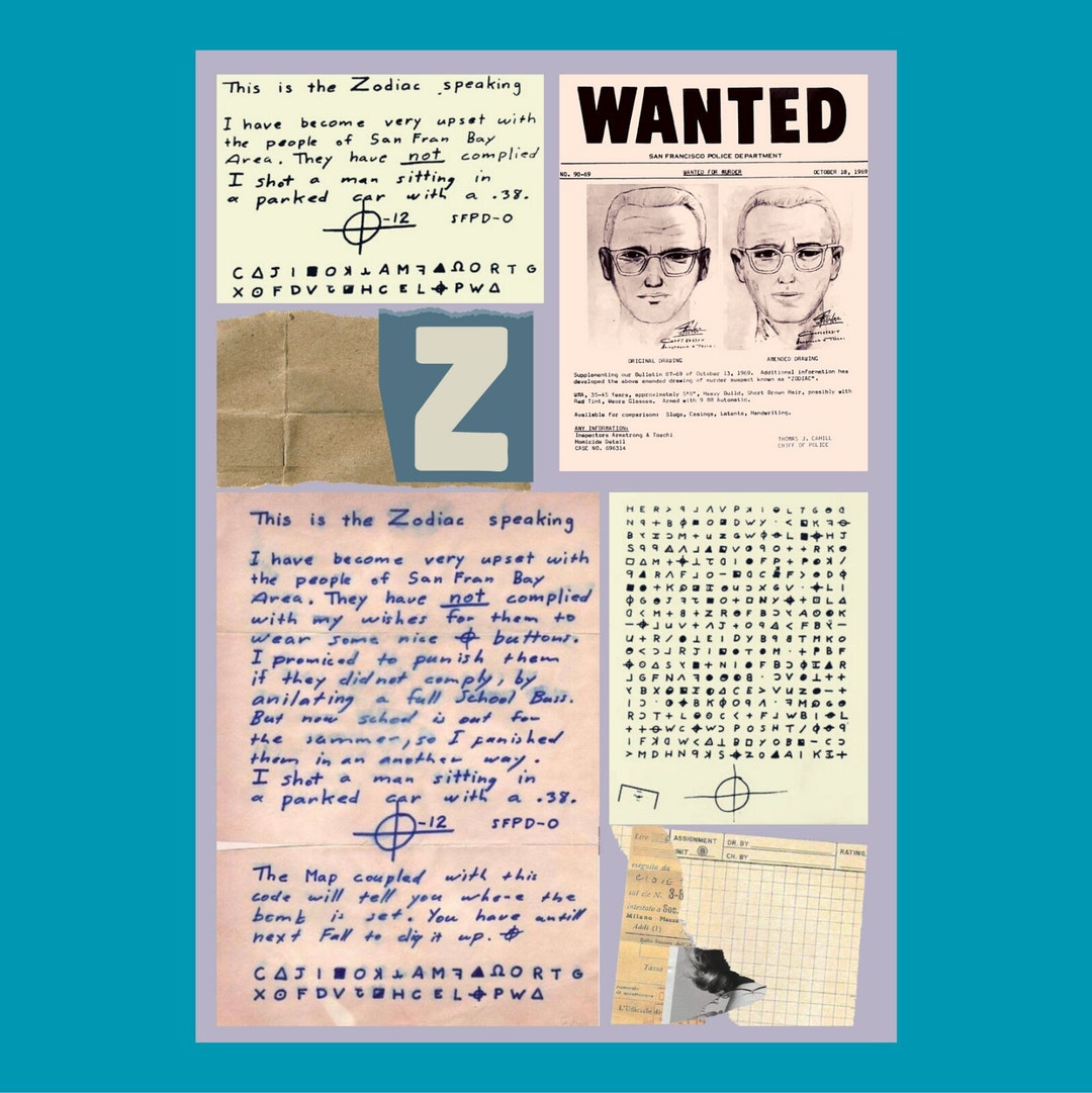 True Crime Themed Collage Print, True Crime Printable, Wall Print ...