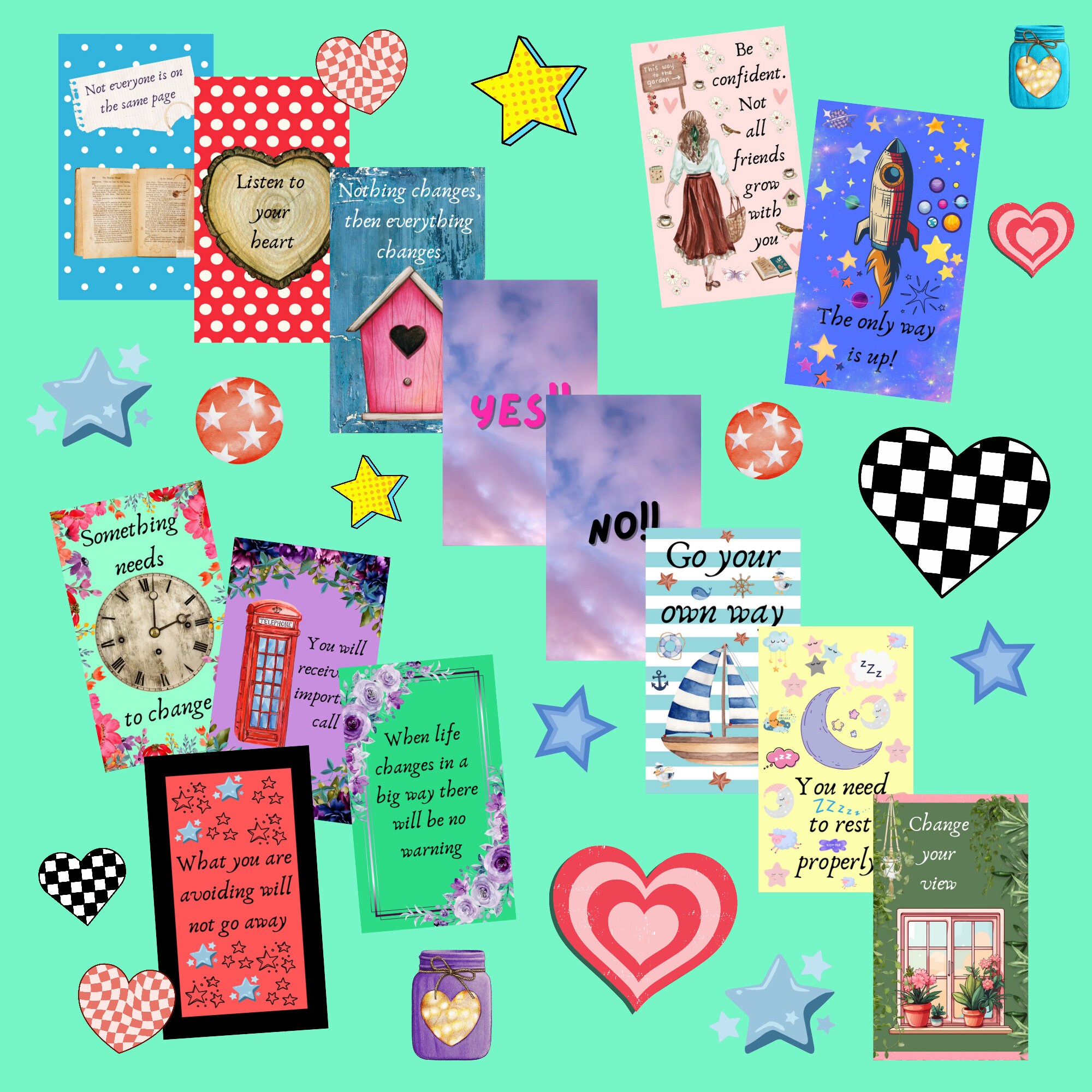 Printable Spiritual Guidance Cards Prints, Clarifying Deck, Digital ...