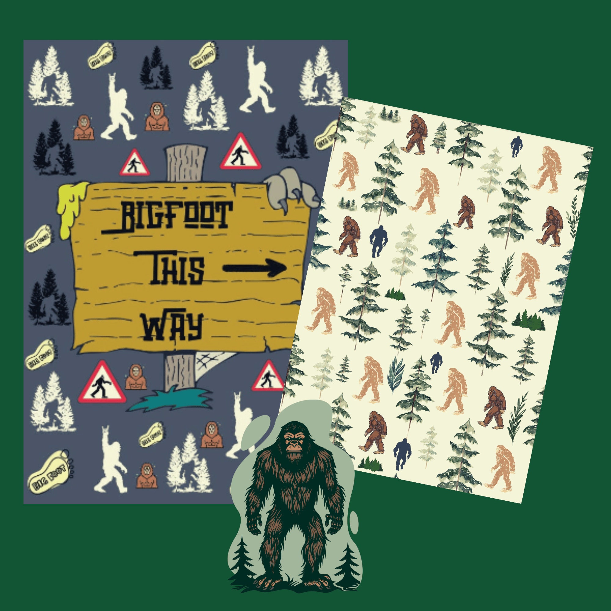 Bigfoot Paper, Digital Prints, Patterns, Backgrounds - Etsy
