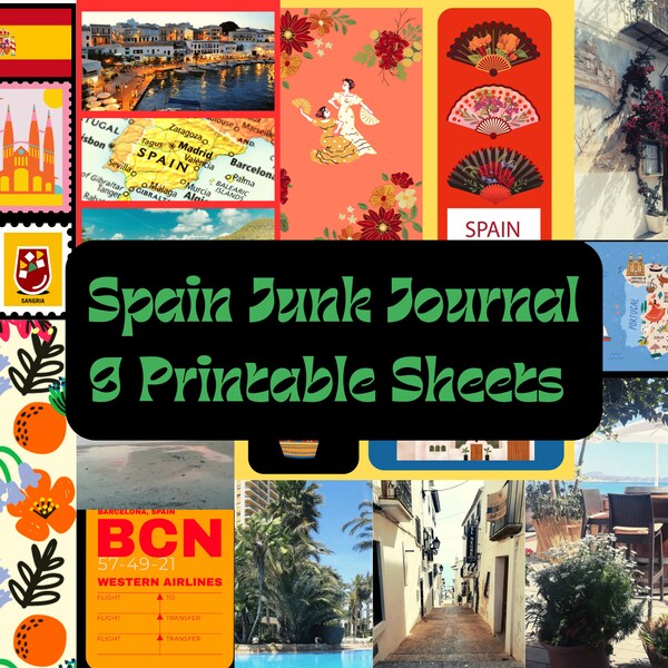 Spain Scrapbook - Etsy
