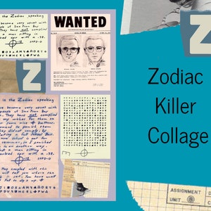 True Crime Themed Collage Print, True Crime Printable, Wall Print ...