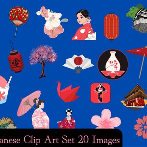 Japanese Clip Art Set, DIY Craft - Etsy UK