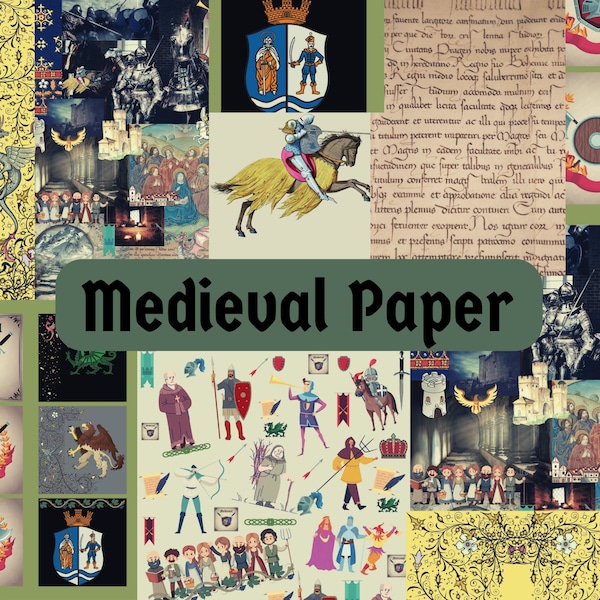 Medieval Scrapbook - Etsy