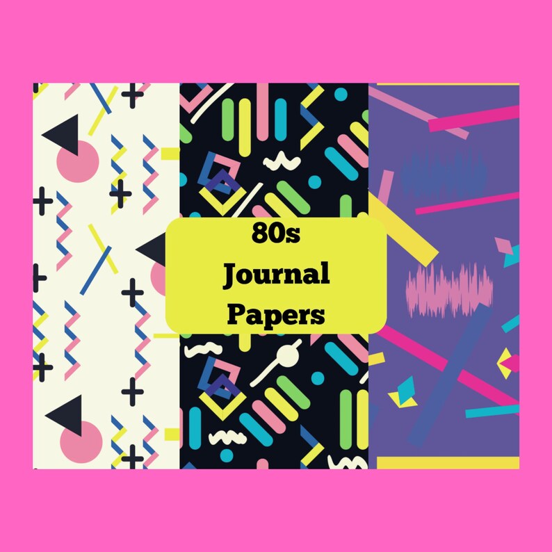 80s Prints, Digital Paper, Patterns, 1980s Backgrounds, Scrapbooking ...