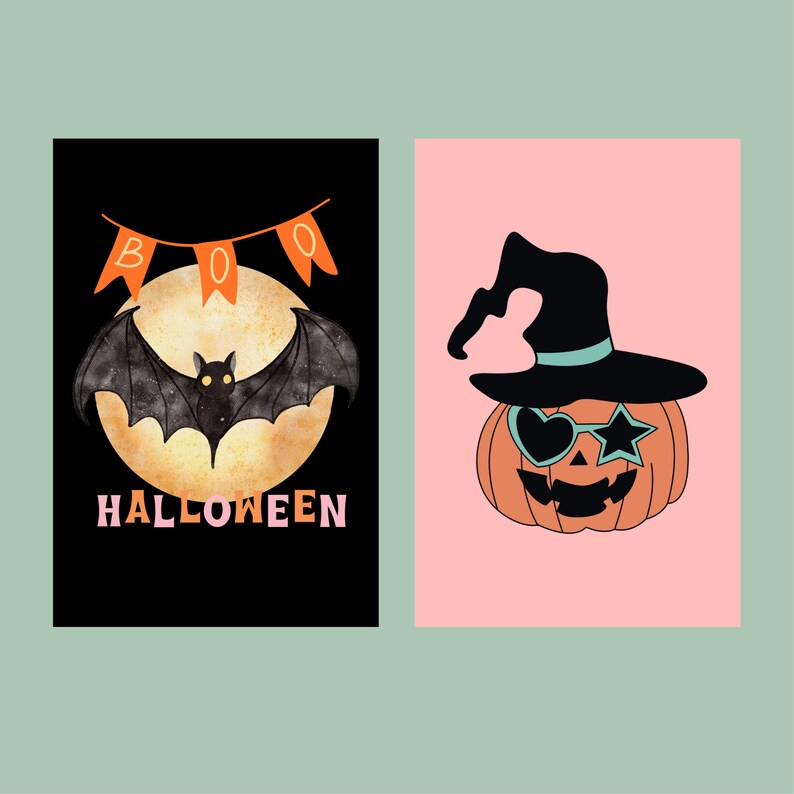 Halloween Decor, Halloween Digital Prints, Spooky Prints, Halloween PNG ...