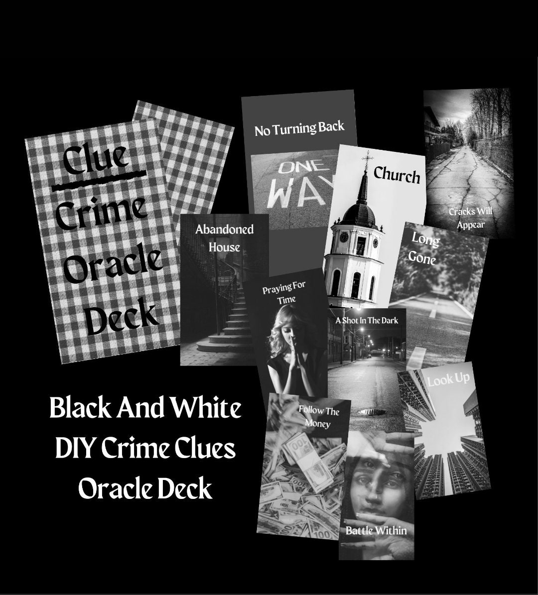 Printable Crime Oracle Deck, DIY Tarot, True Crime, Murder Mystery ...