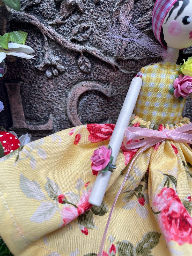 Handmade Rock N Roll Fairy Doll, Lavender Stuffed Keepsake Ornament ...