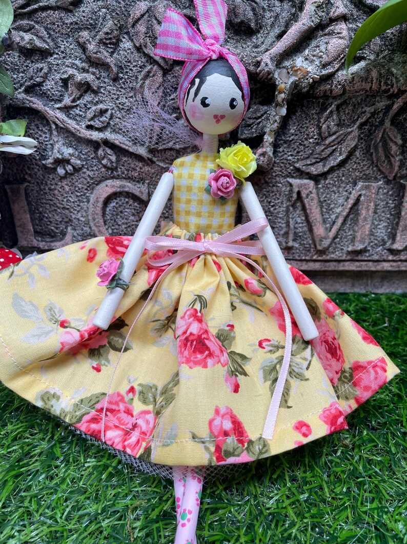 Handmade Rock N Roll Fairy Doll, Lavender Stuffed Keepsake Ornament ...
