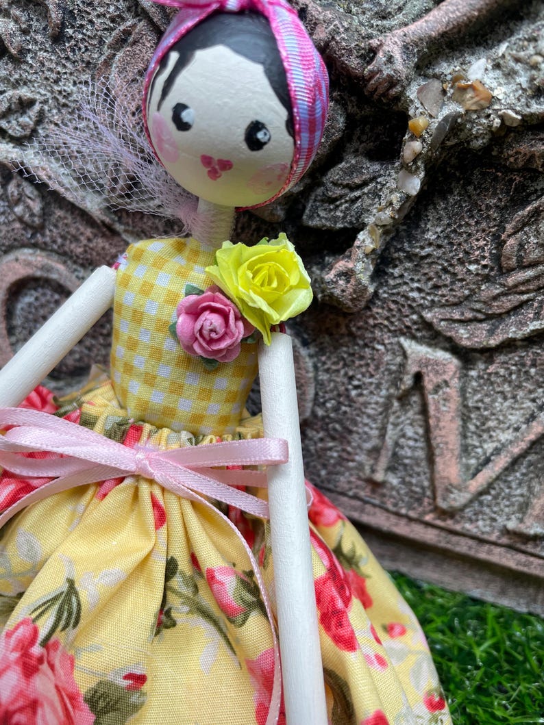 Handmade Rock N Roll Fairy Doll, Lavender Stuffed Keepsake Ornament ...