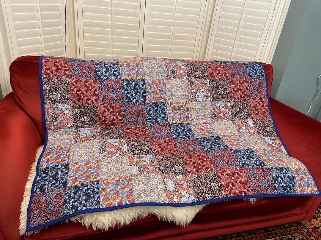 William Morris Patchwork Quilt - Etsy