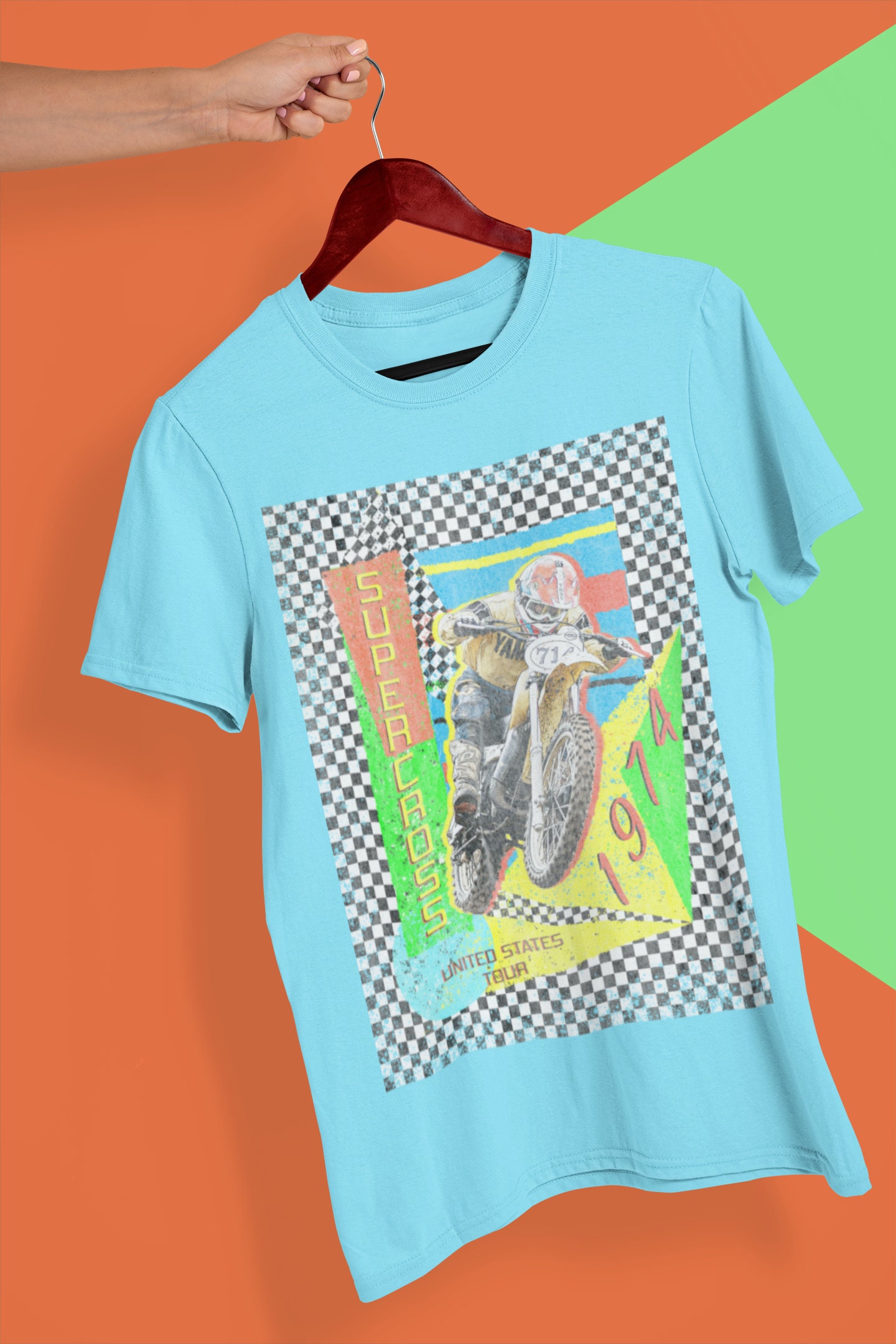 Vintage Supercross/monster Energy Supercross/vibrant Supercross/retro ...