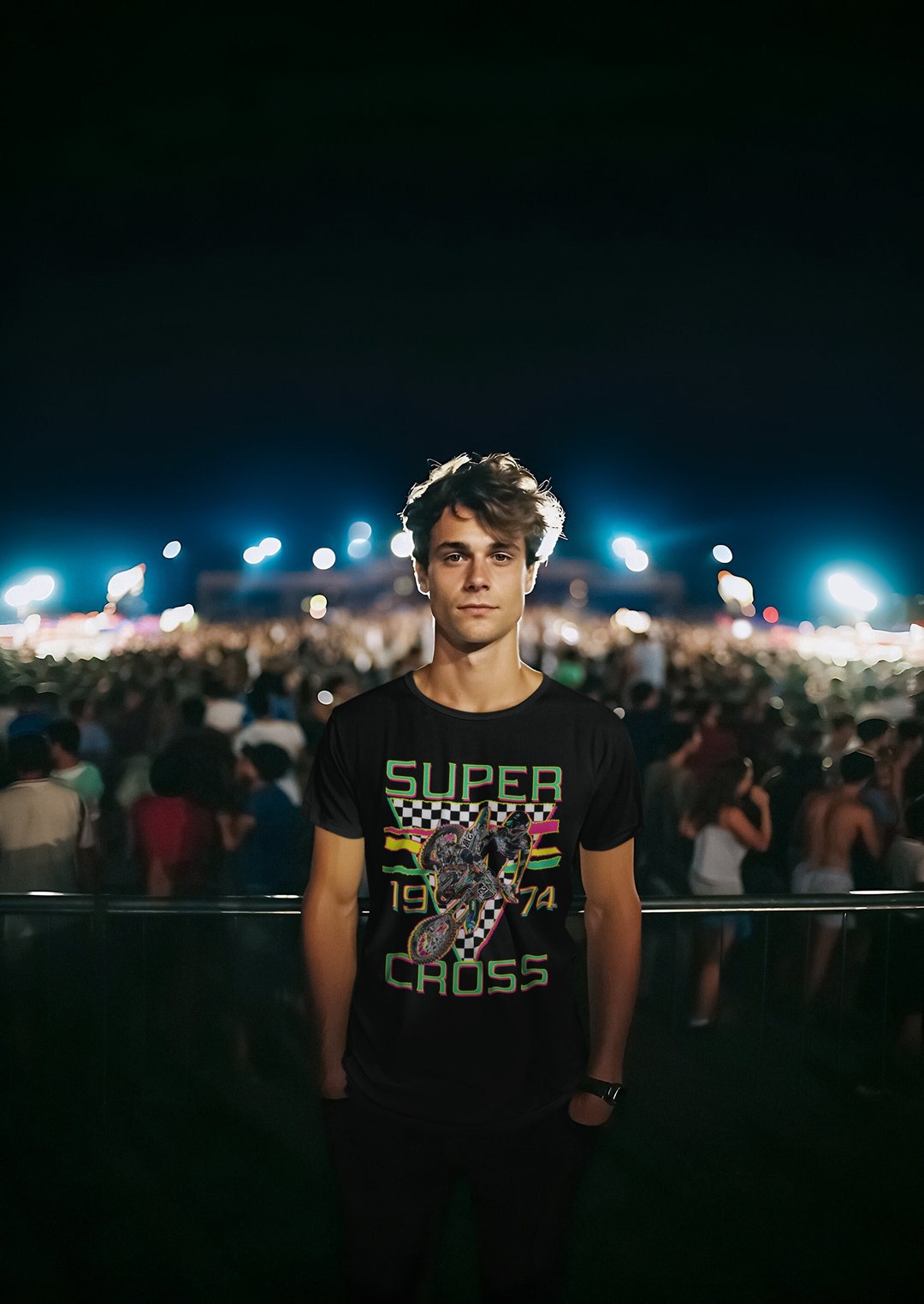 Neon Supercross/retro Supercross/vintage Supercross Unisex Jersey Short ...