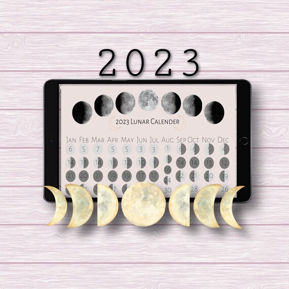 2023 Lunar Calendar Digital Printable PDF - Etsy