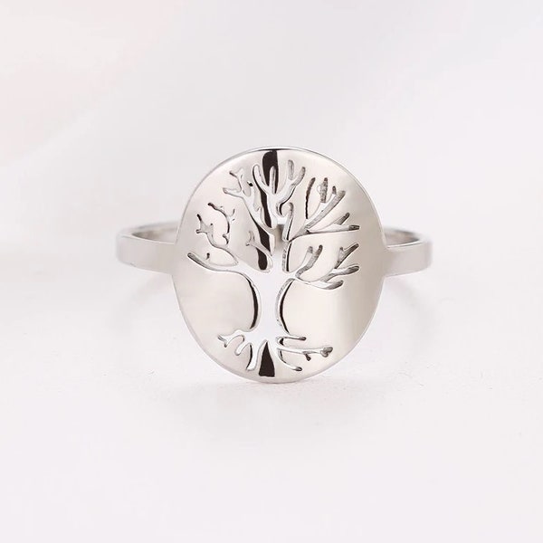 Tree Signet Ring - Etsy