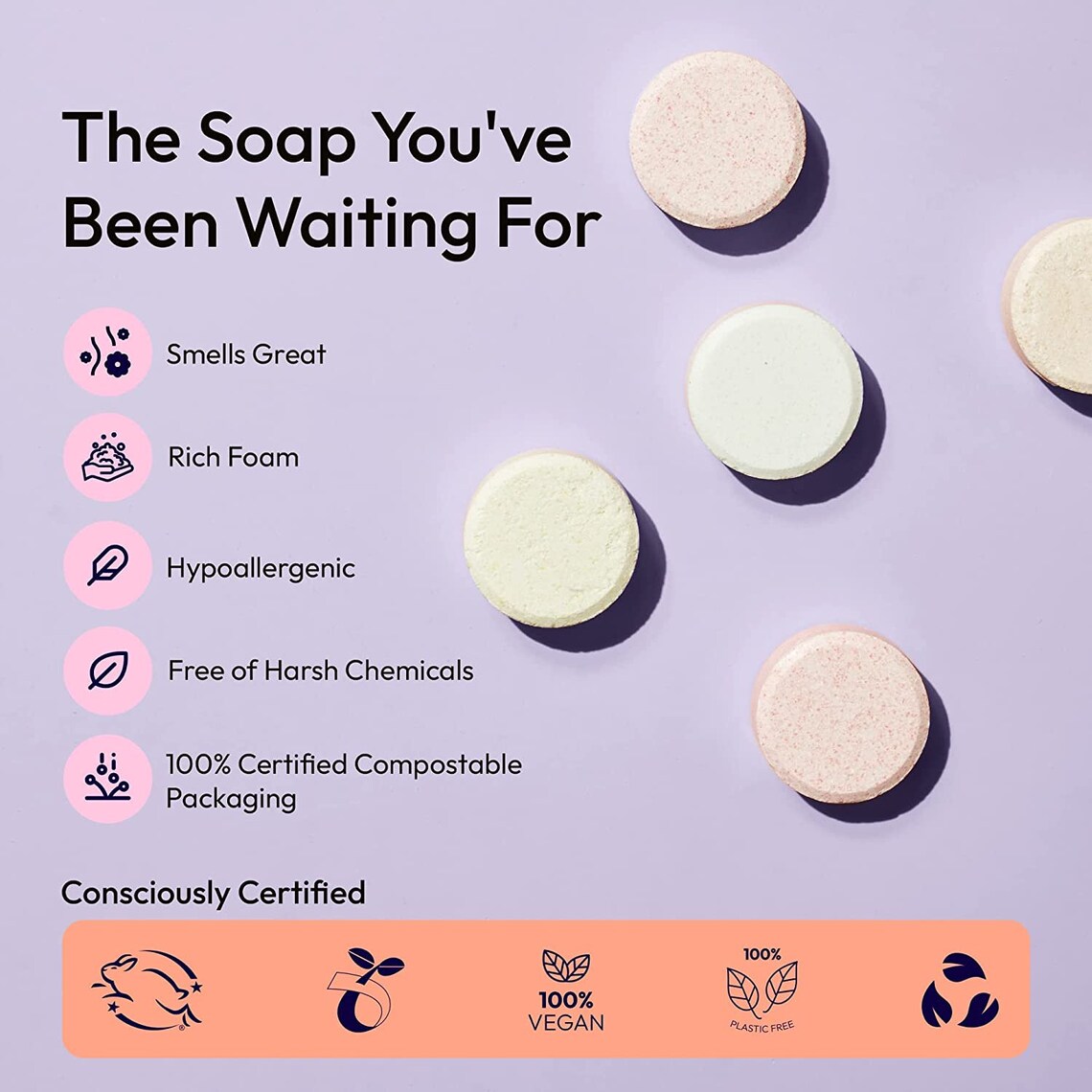 Variety Pack Foaming Hand Soap Tablets (16 Count) - Makes 128 Fl Oz (16 ...