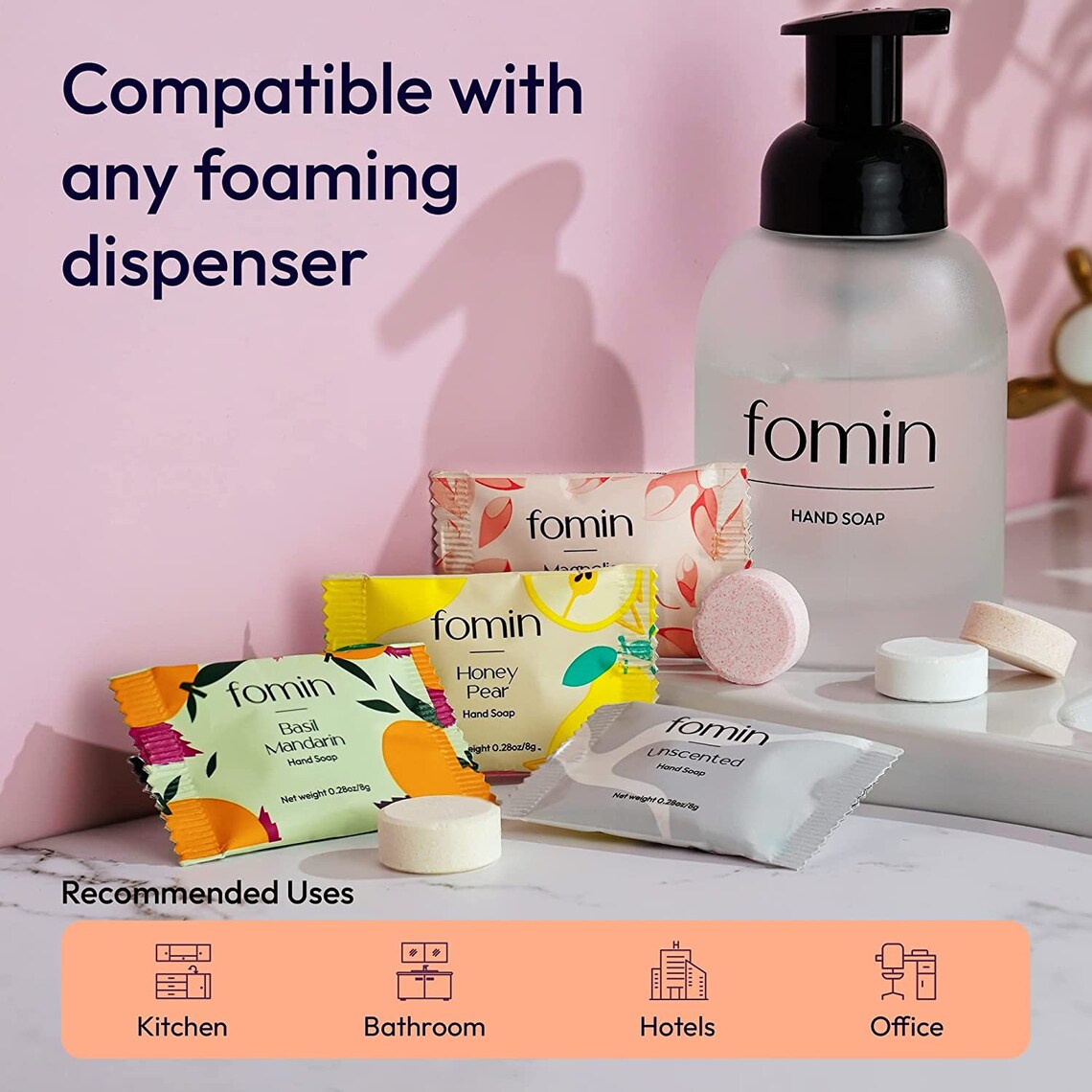 Variety Pack Foaming Hand Soap Tablets (16 Count) - Makes 128 Fl Oz (16 ...