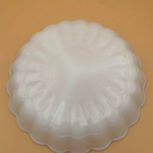 Vintage 10 Inch White Milk 3 Section Candy/nut, Tray/dish With Gold ...