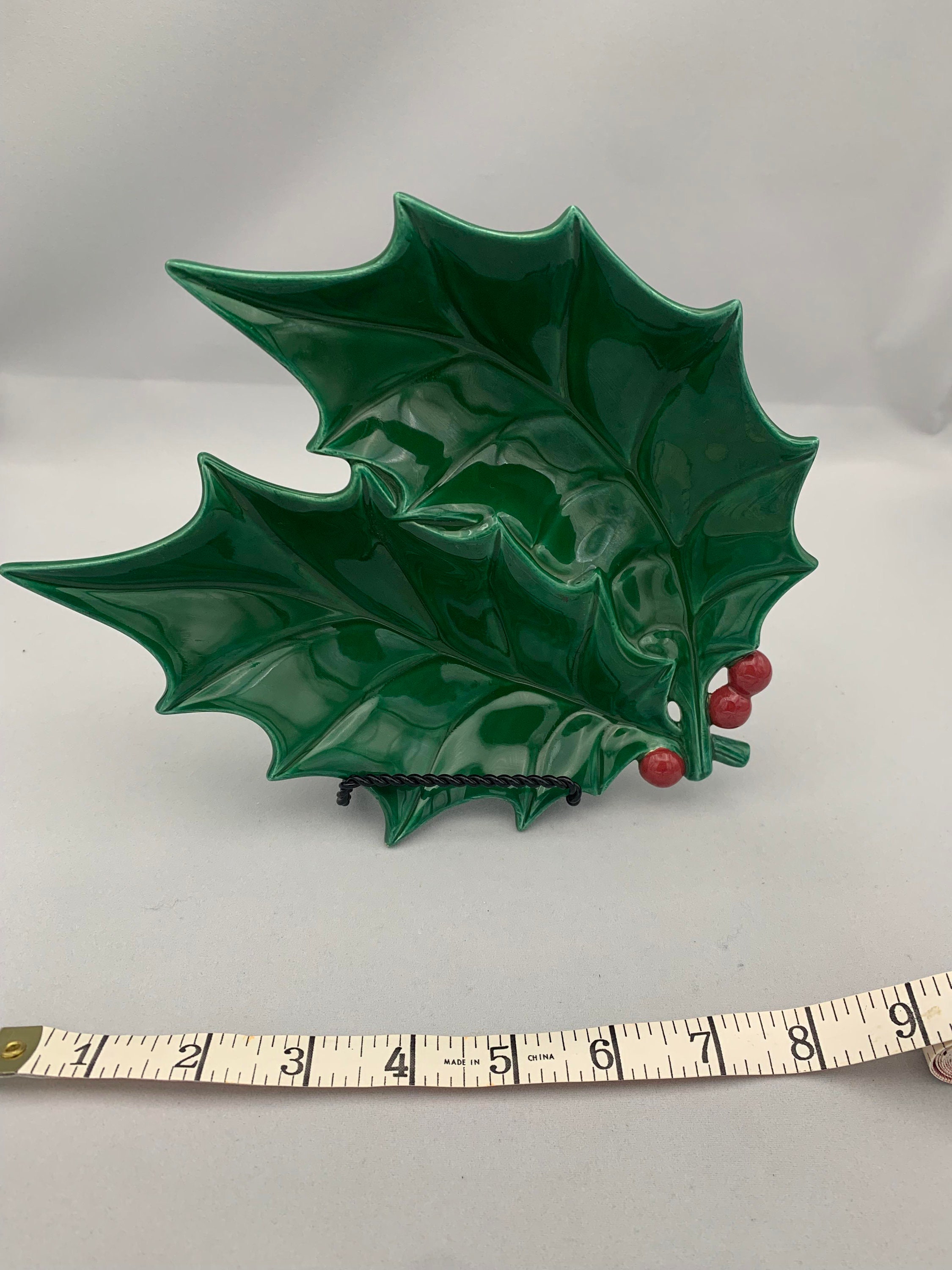 VINTAGE Atlantic Ceramic Holly Candy Dish - Etsy