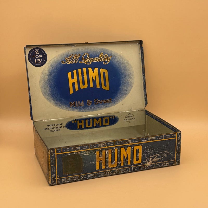 Metal Cigar Box - Etsy