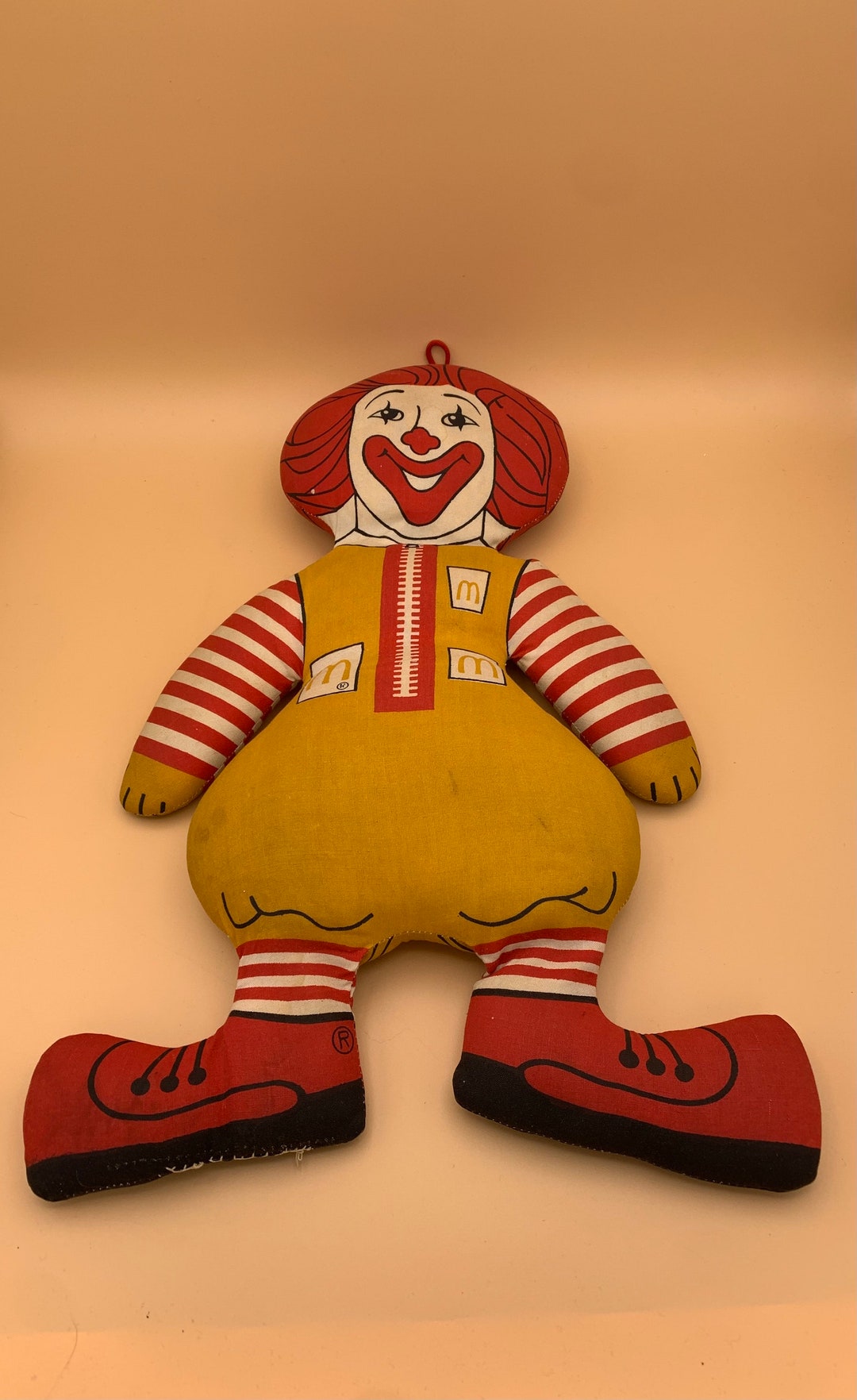 Ronald Mcdonald VINTAGE Cloth Clown Doll - Etsy