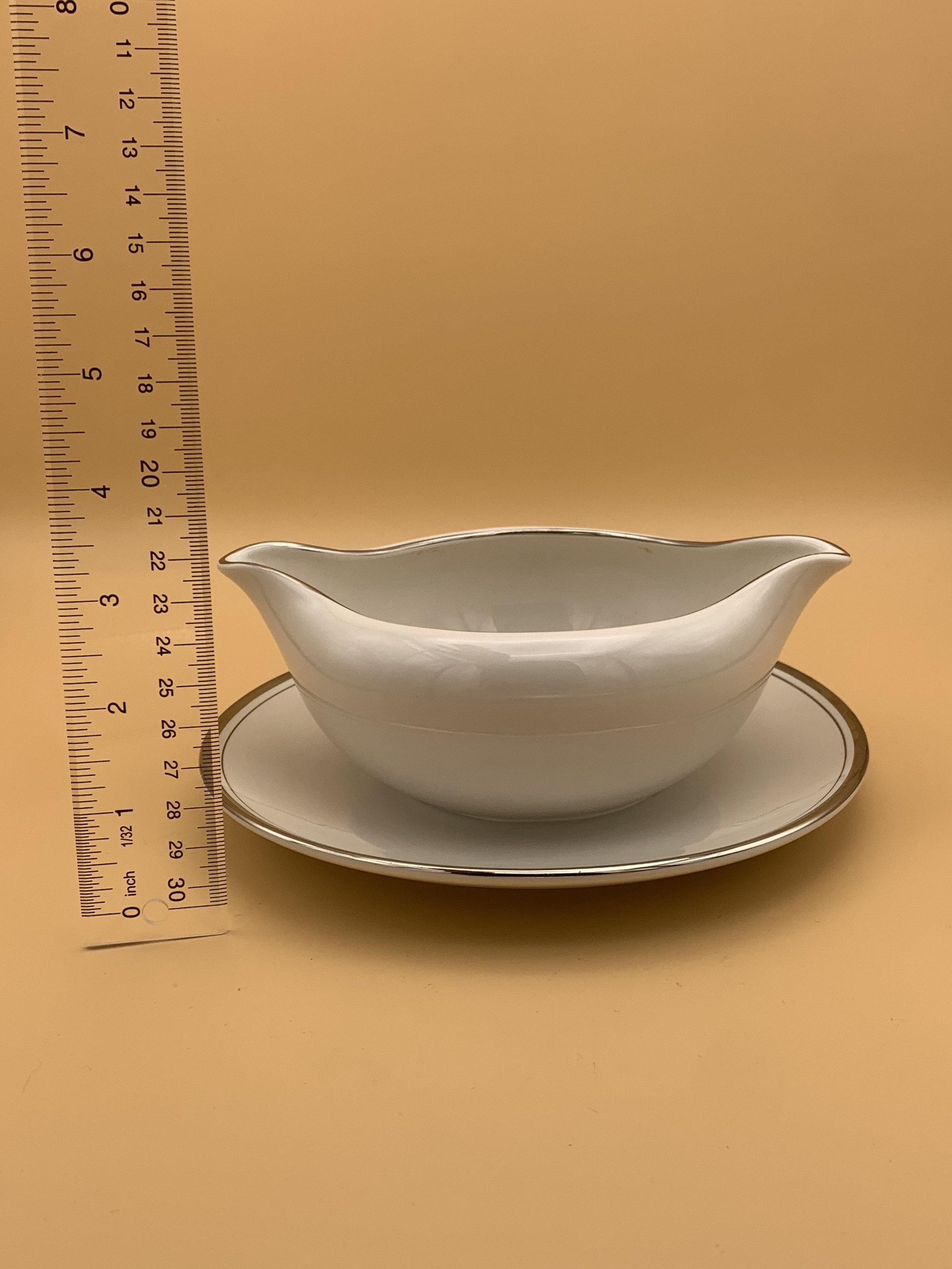 Flintridge China VINTAGE Mirador Bon-lite Platinum Trim Gravy Boat - Etsy