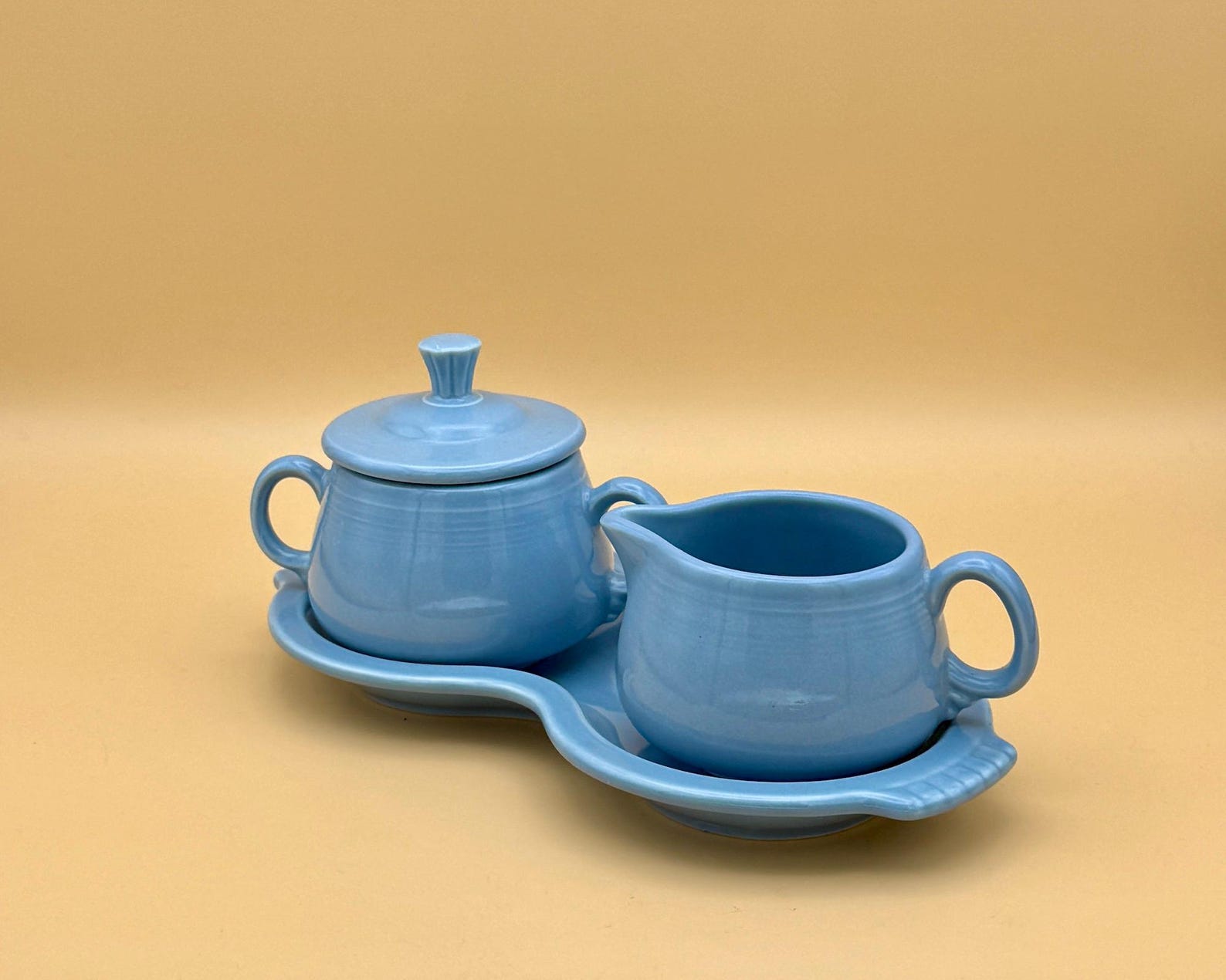 Homer Laughlin Fiestaware Periwinkle Blue Creamer & Sugar Bowl Set - Etsy