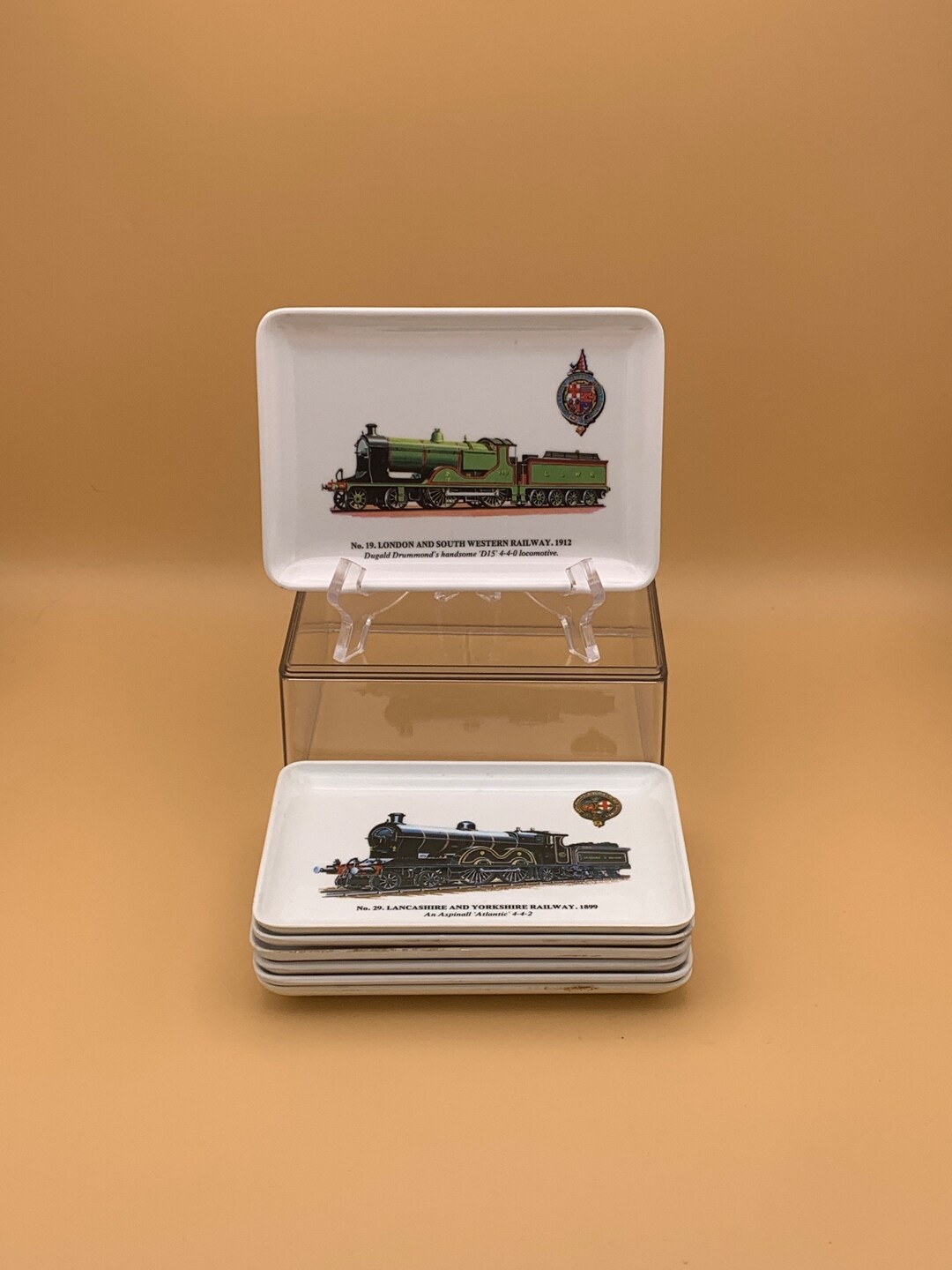 Set of Seven Colourmaster International Melamine VINTAGE UK Railways ...