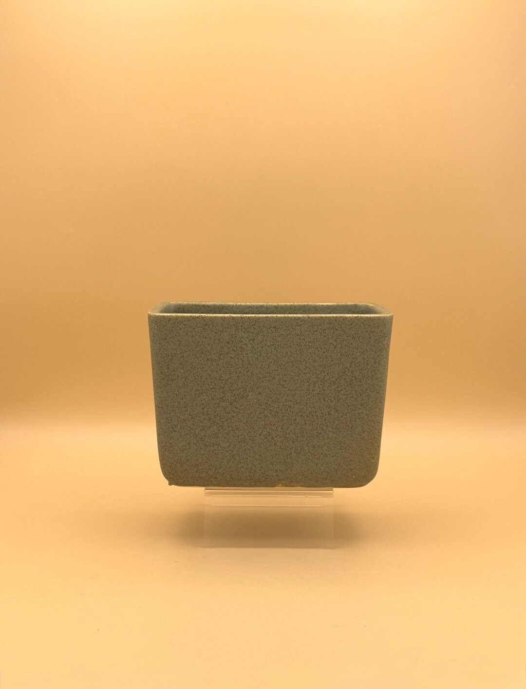 Rare Mccoy Floraline Green & Brown Speckled VINTAGE Planter – Mid ...