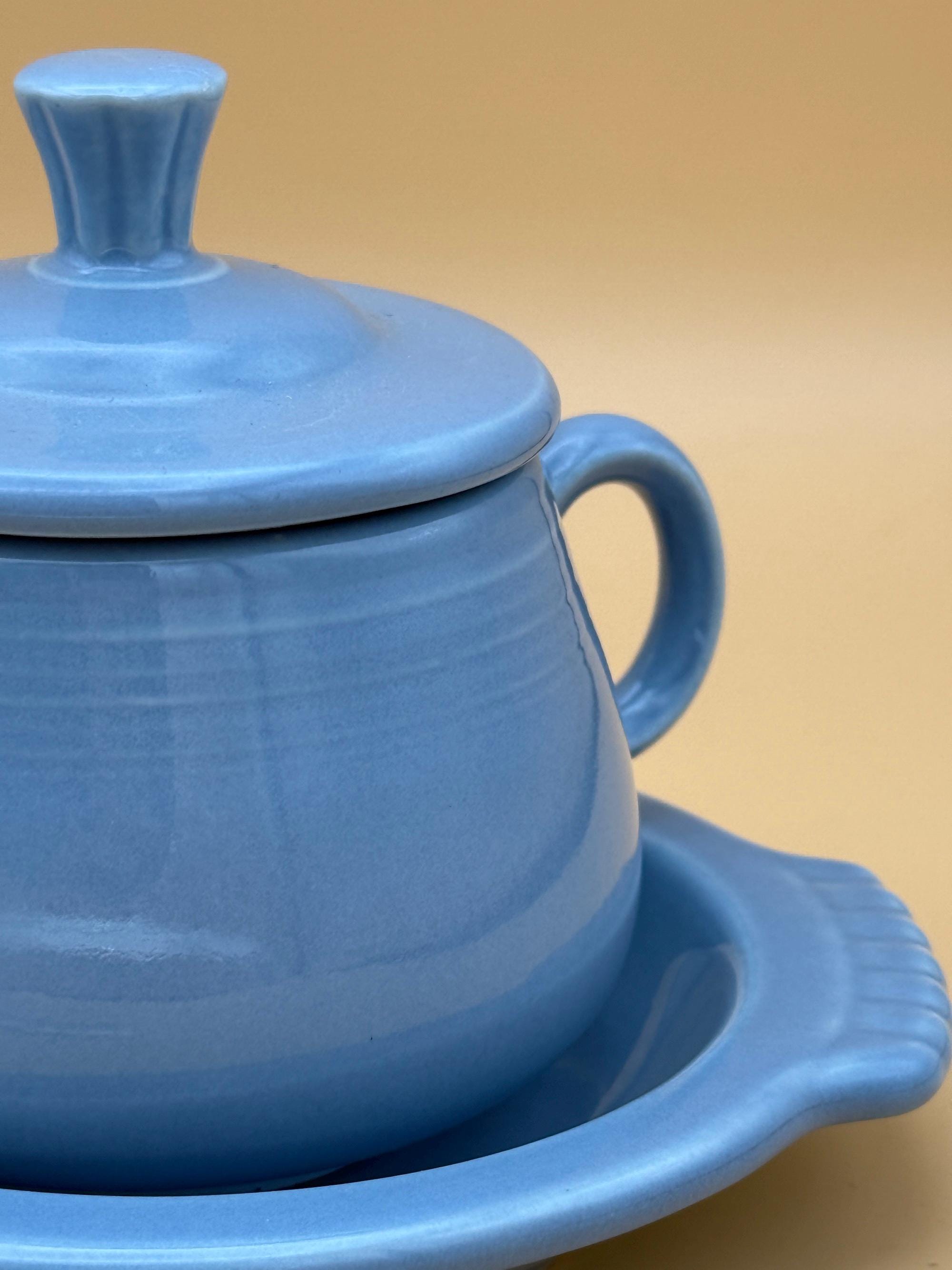 Homer Laughlin Fiestaware Periwinkle Blue Creamer & Sugar Bowl Set - Etsy