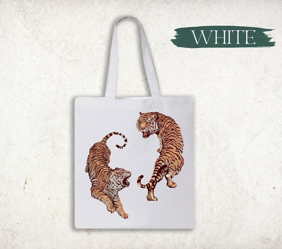 Tiger Tote Bag, Wildlife Tote Bag, Animal Print, Gift for Tiger Lover ...