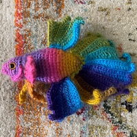 Beautiful Beta Fish Crochet Pattern - Etsy