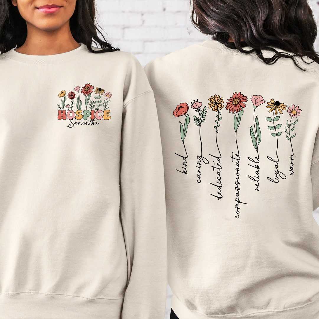 Personalized Hospice Nurse Shirt,custom Hospice Nurse Gifts,palliative ...