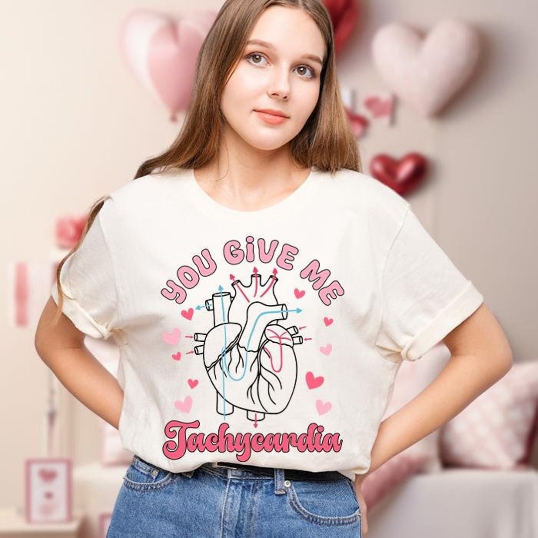 Valentine Cardiac Nurse Heart Anatomy Shirt, Cath Lab CCU CVICU Cv Icu ...