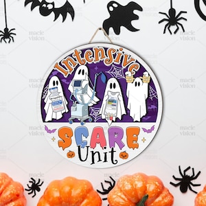 Halloween Intensive Scare Unit Clinic 3D Wood Art, 2 Layer Art Piece ...