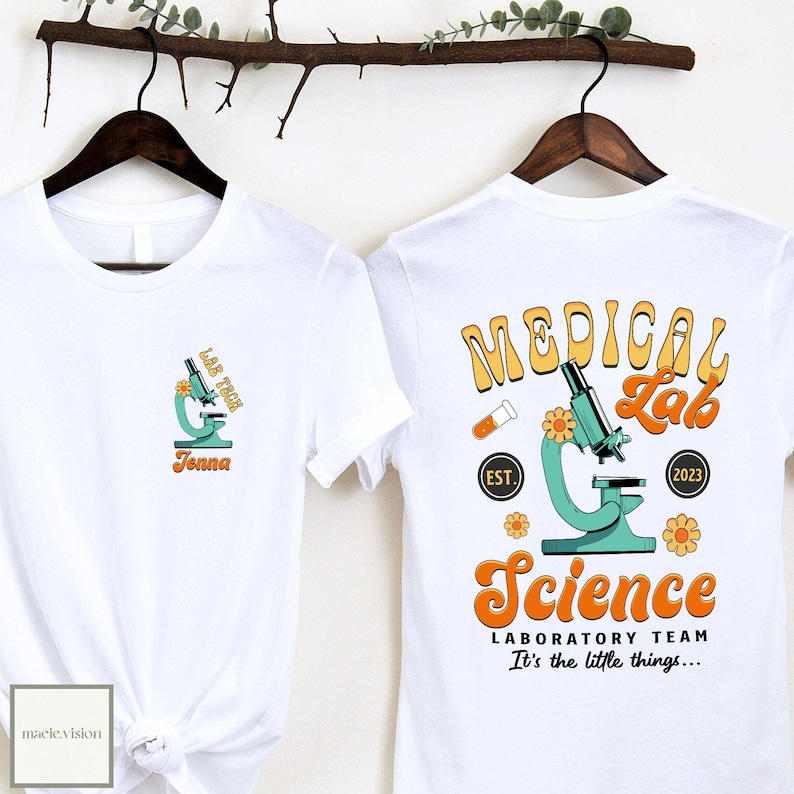 Personalized Lab Technician Shirt Medical Lab Science Shirt - Etsy