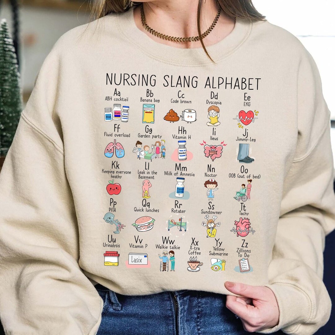 Nurse Shirts,funny Nurse Alphabet T Shirt,nurse Abcs Sweatshirt ...