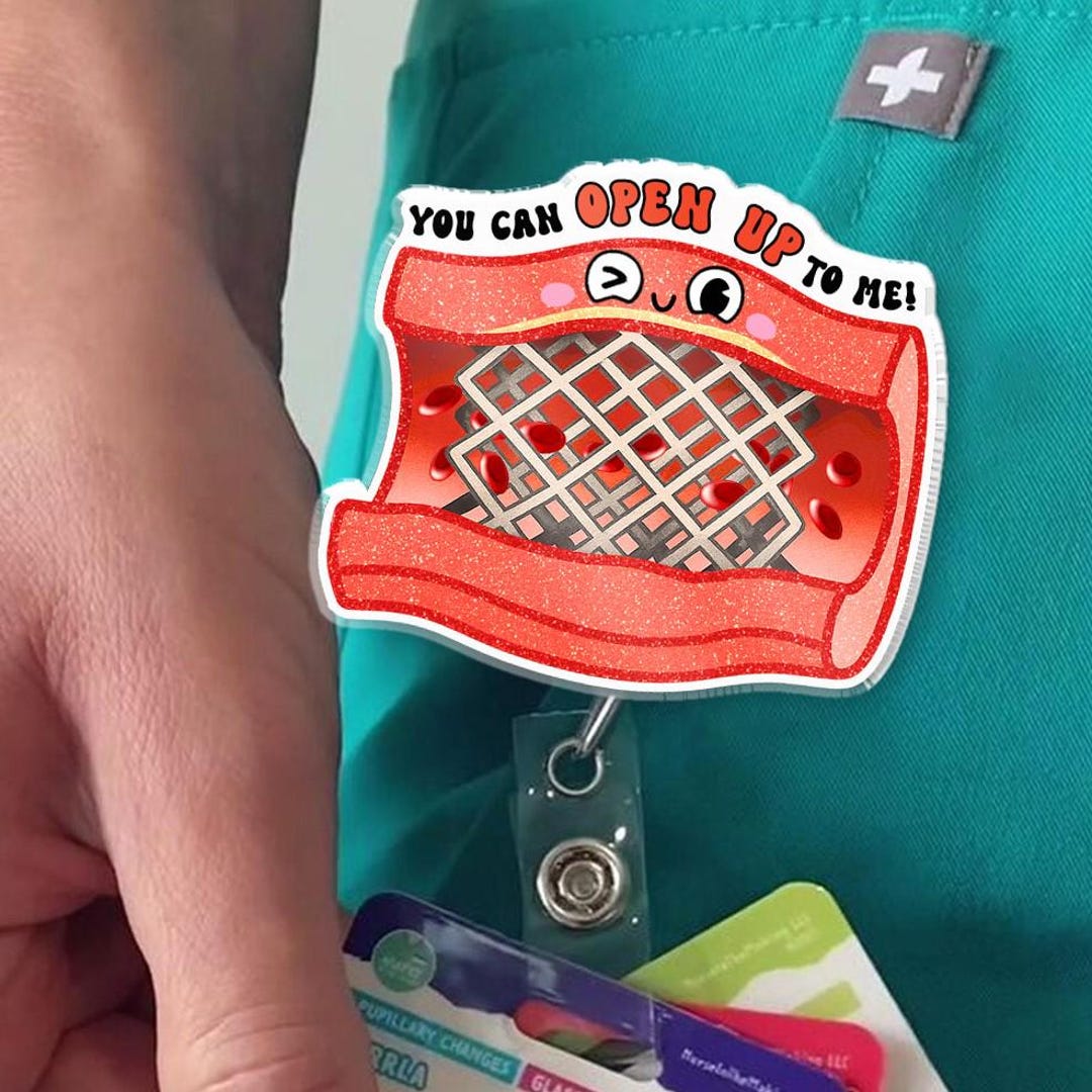 Open up to Me Stent Badge Reel, Cardiac Intensive Unit Interventional ...