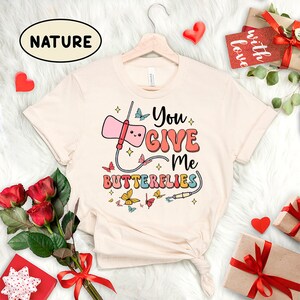Nurse Shirts Give Me Butterflies Shirt Phlebotomist Valentines Day