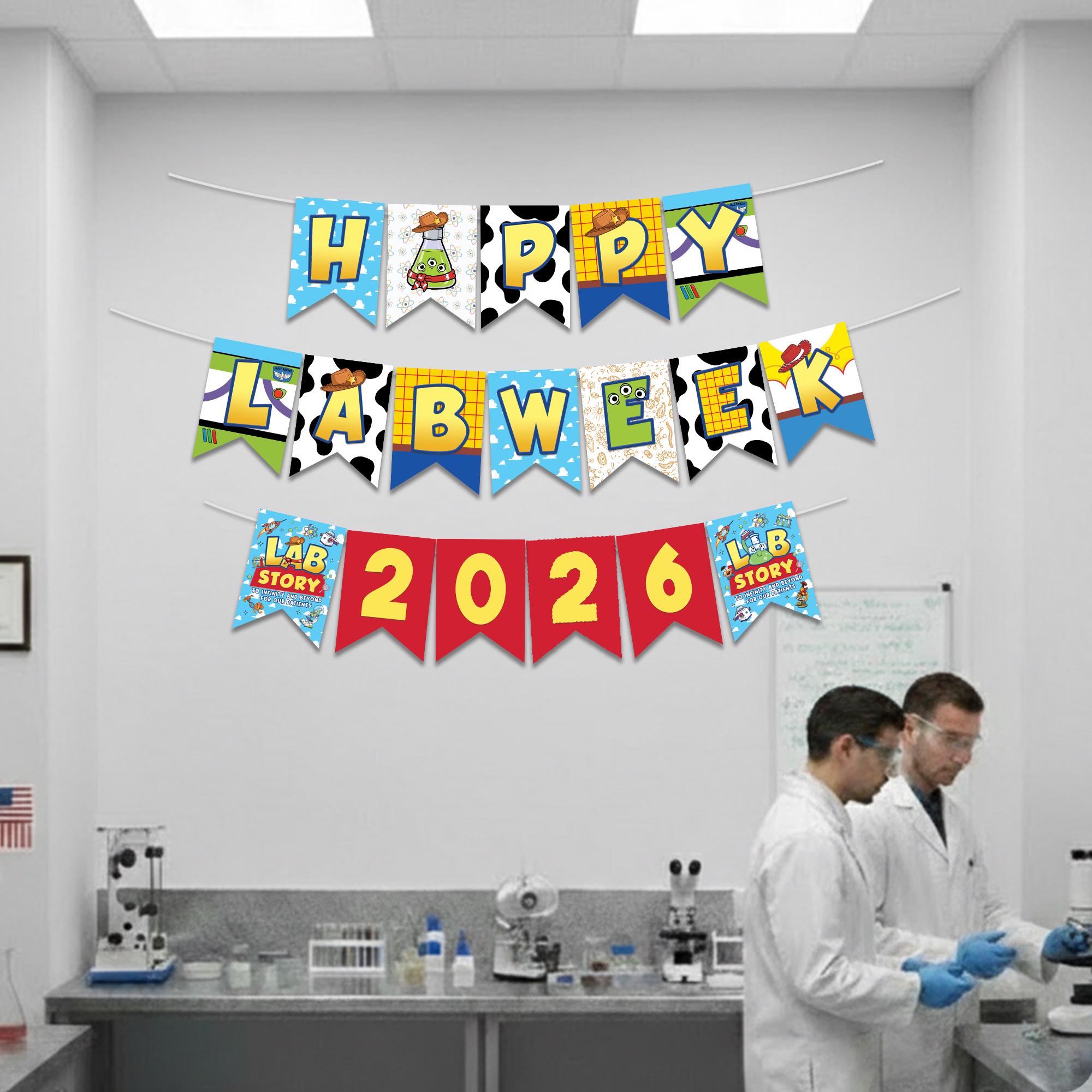 Lab Week 2026 Lab Story Banner Decor, Medical Staff Lab Tech Clinic ...