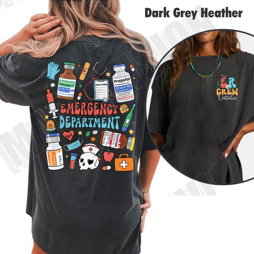 ER Nurse Shirt, Gift Shirt for Nurse, ER Crew Sweatshirt, Funny ER Ed ...