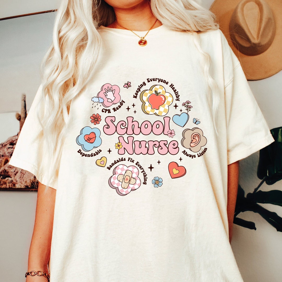 Nurse Shirts, School Nurse Nursing Easter Spring Shirt, School Nurse ...