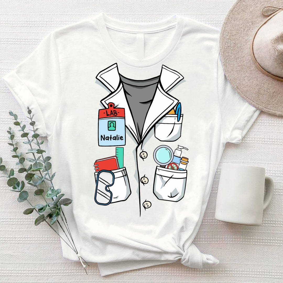 Personalized Lab Coat Group Uniform Funny Lab Tech Shirt Med - Etsy