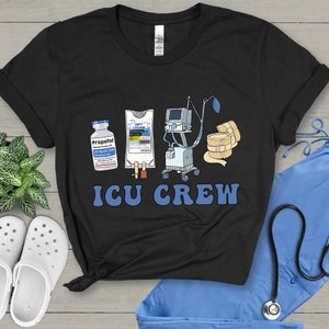 ICU Squad Goals T-shirt, Funny Icu Nurse Shirt, Critical Care Er Ed Rn ...