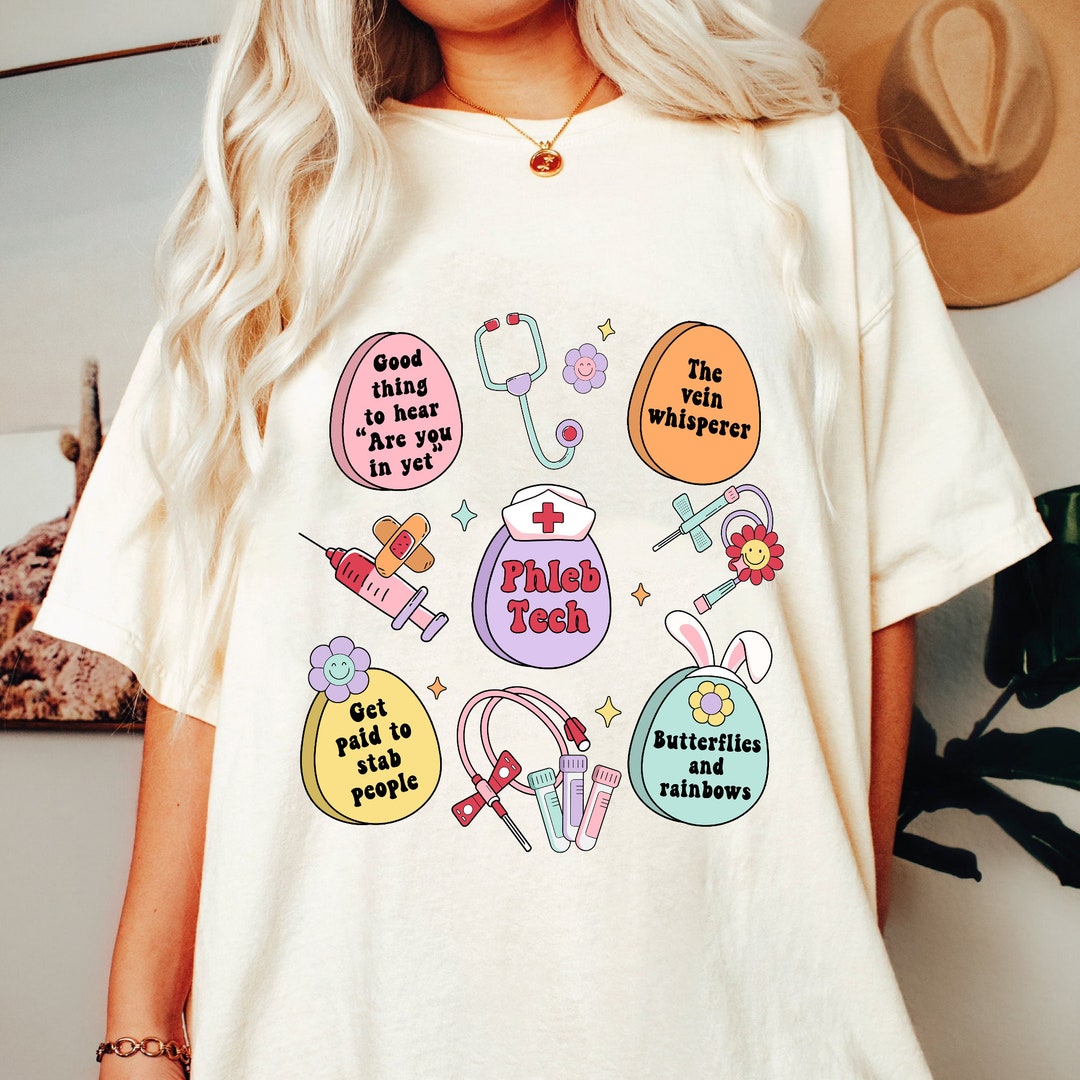 Easter Phlebotomist Nurse Shirt, Laboratory Shirt, Medical Technologist ...