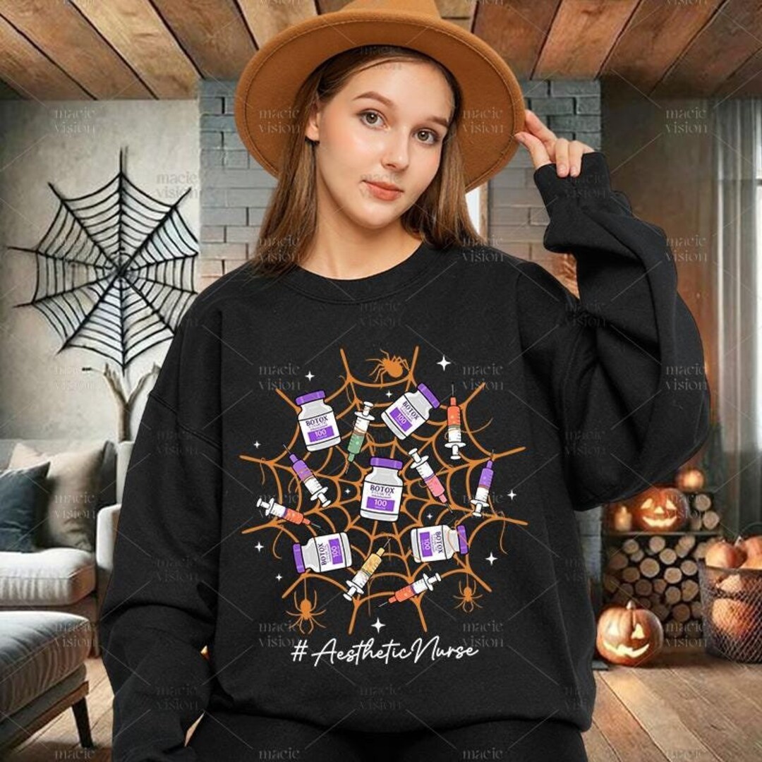 Halloween Aesthetic Nurse, Botox Nurse Injector Halloween Shirt, Filler ...