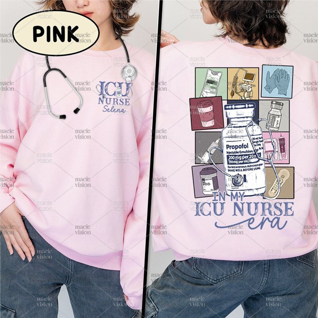 Personalized Nurse Shirt, in My ICU Nurse Era Sweatshirt, Emergency ...